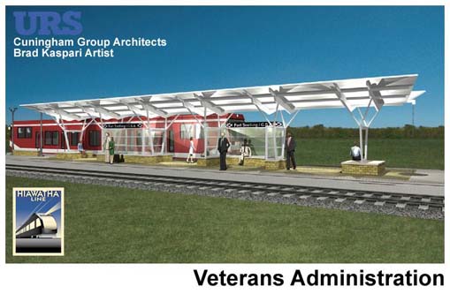 Fort Snelling Park and Ride Station